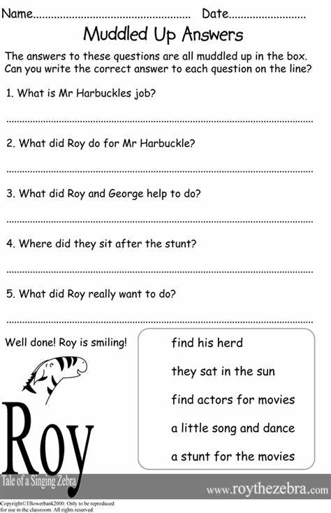 Free Printable Literacy Worksheets - Worksheets Day