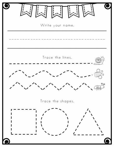 Pre Writing Worksheets - WorksheetsDay