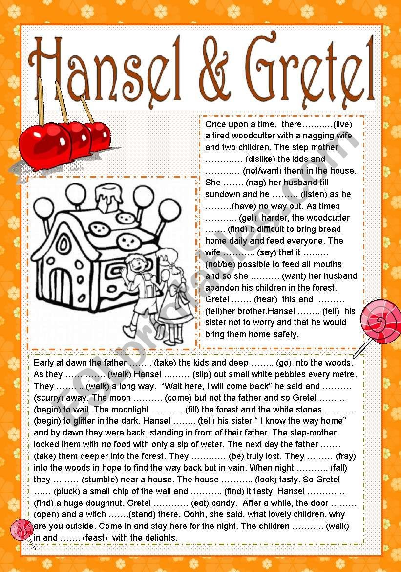 Hansel And Gretel Worksheets - Worksheets Day