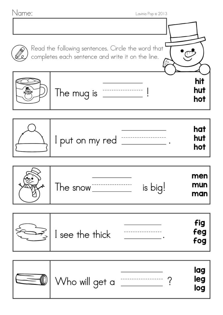 Winter Read And Write Worksheets - Worksheets Day