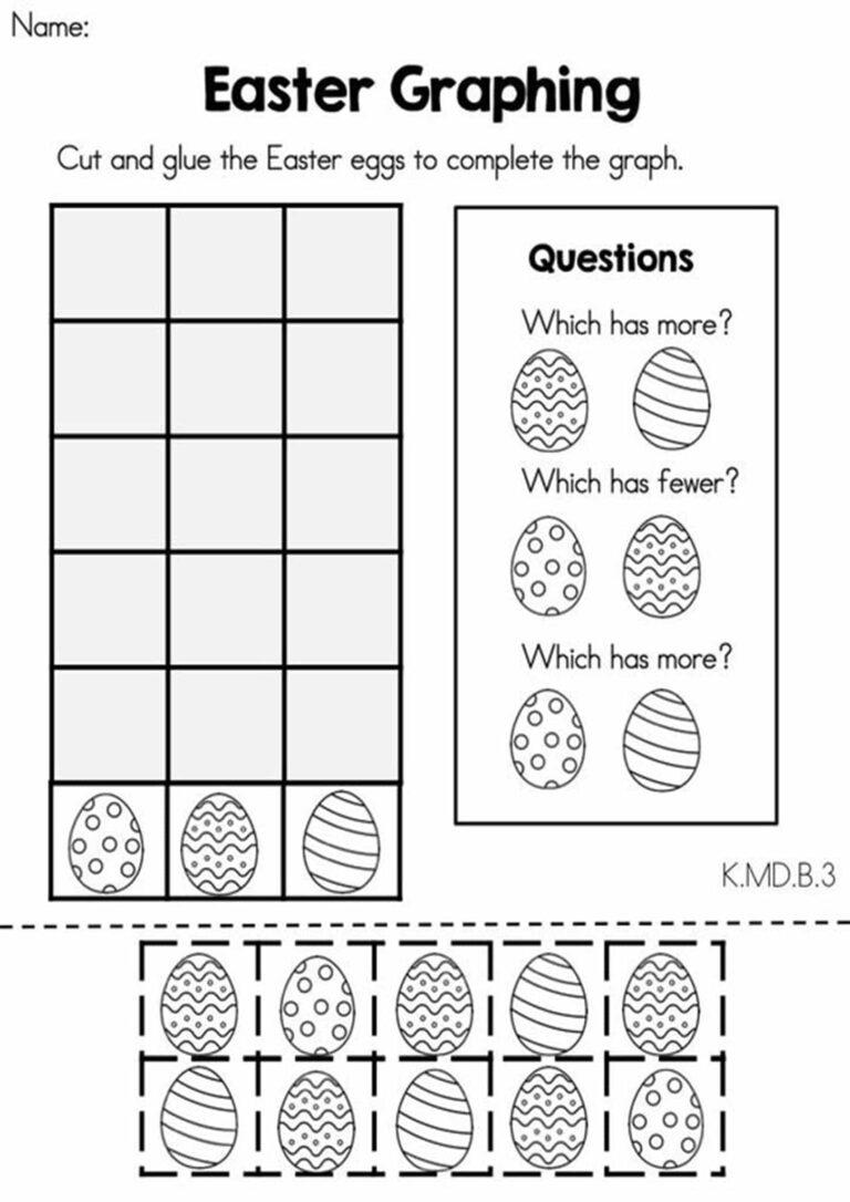 Easter Graphing Worksheets - Worksheets Day