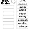 Summer ABC Order Worksheets - Worksheets Day