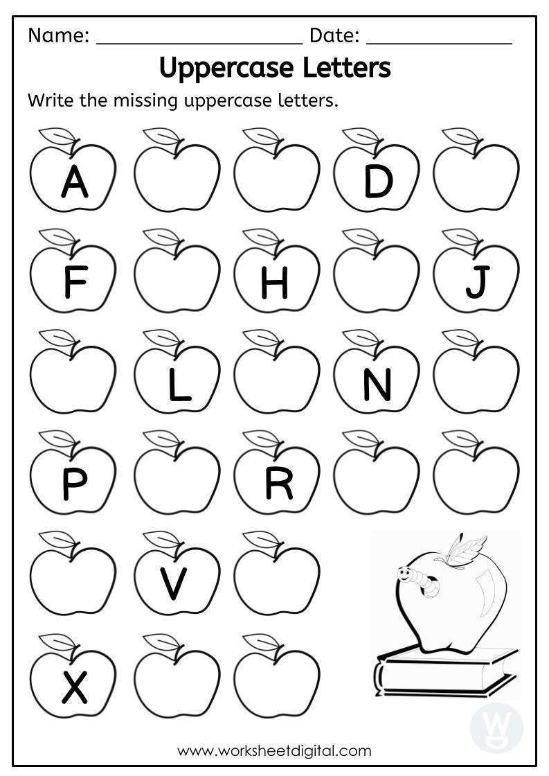 Uppercase Missing Alphabet Worksheets A To Z - Worksheets Day Uppercase Missing Alphabet Worksheets A To Z - Worksheets Day