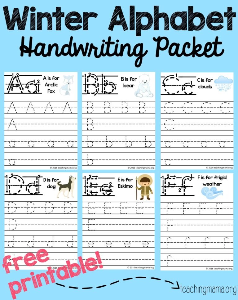 Winter Before And After Alphabet Worksheets - Worksheets Day