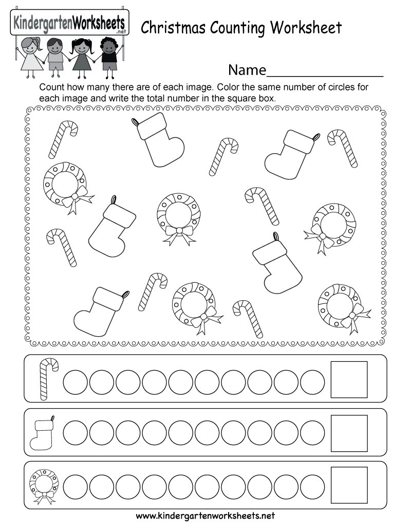 Christmas Worksheets - Counting Practice - Worksheets Day Christmas Worksheets - Counting Practice - Worksheets Day