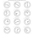 Telling Time Worksheets - 30 Minute Intervals - Worksheets Day