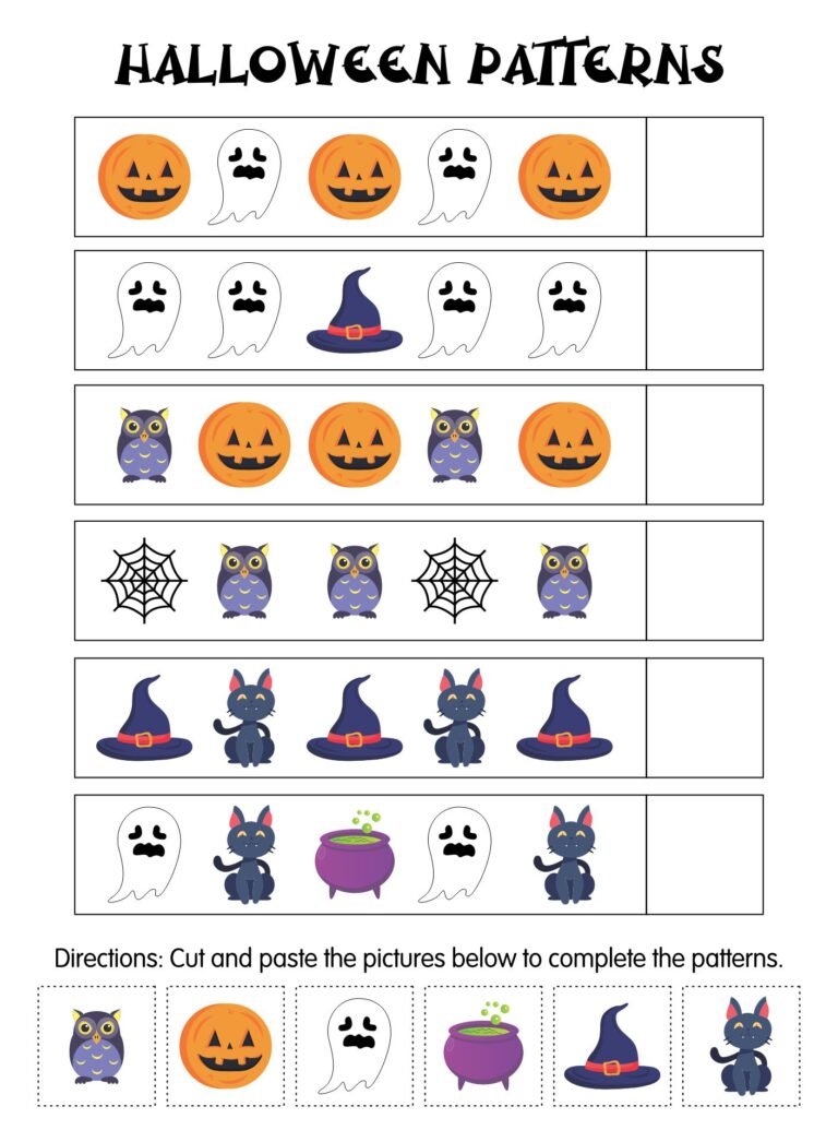Free Printable Halloween Worksheets - Worksheets Day