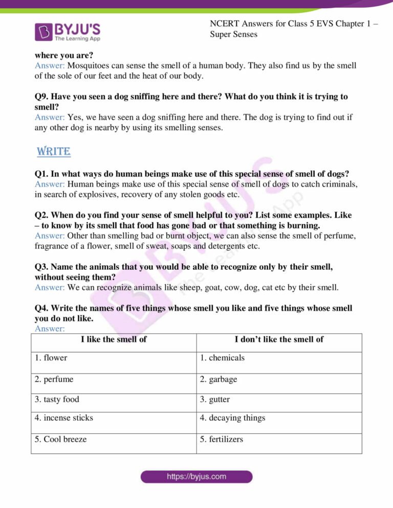 Class 5 Evs Worksheets With Answers - Worksheets Day
